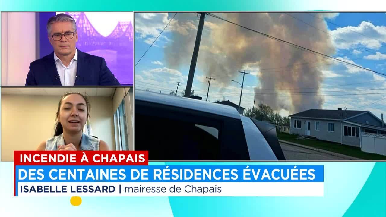 Des centaines d'évacuations à Chapais - entrevue avec la mairesse | JDQ | QUB info