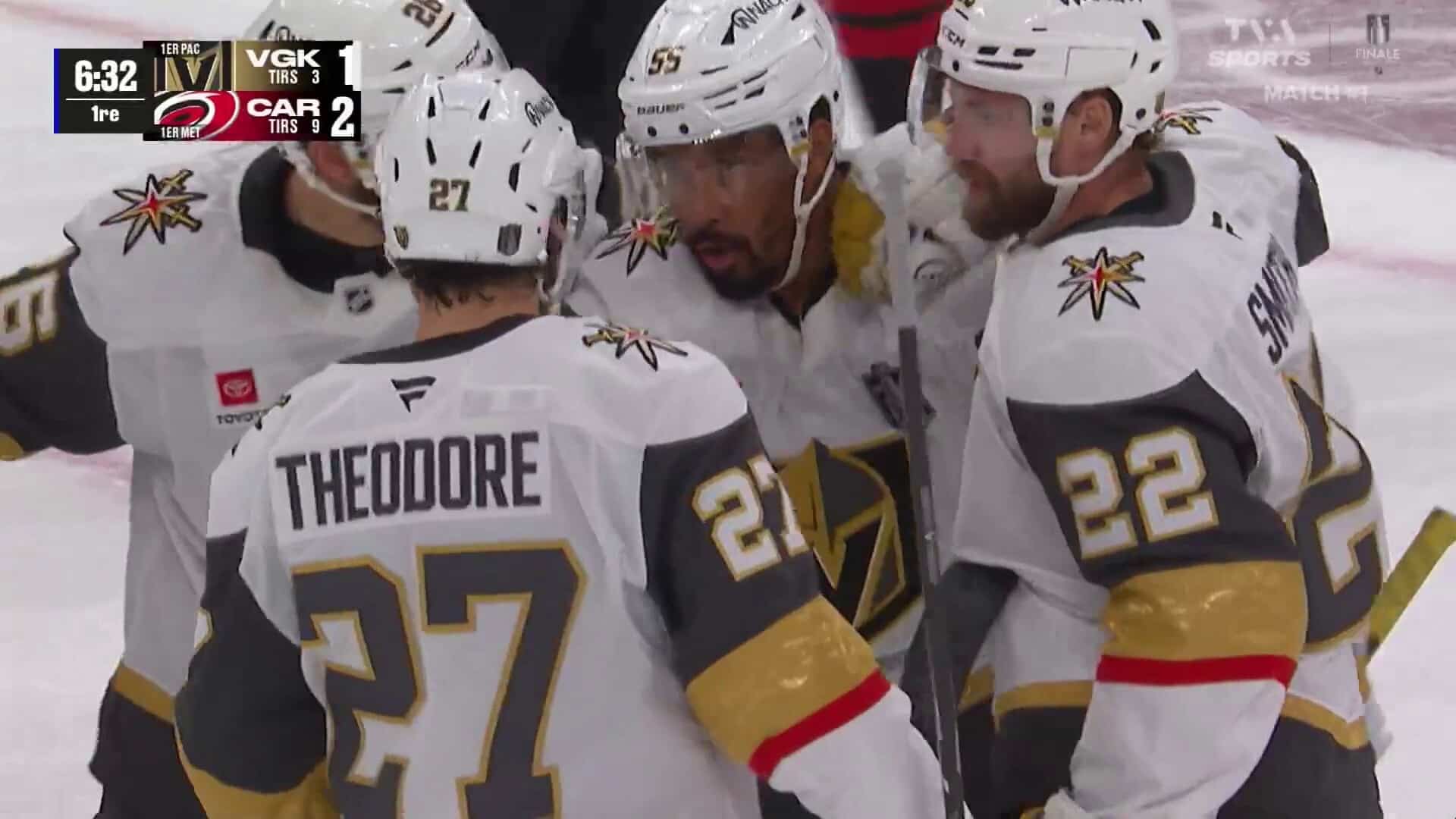Le 1er but de Vegas appartient à Shea Theodore | TVA Sports
