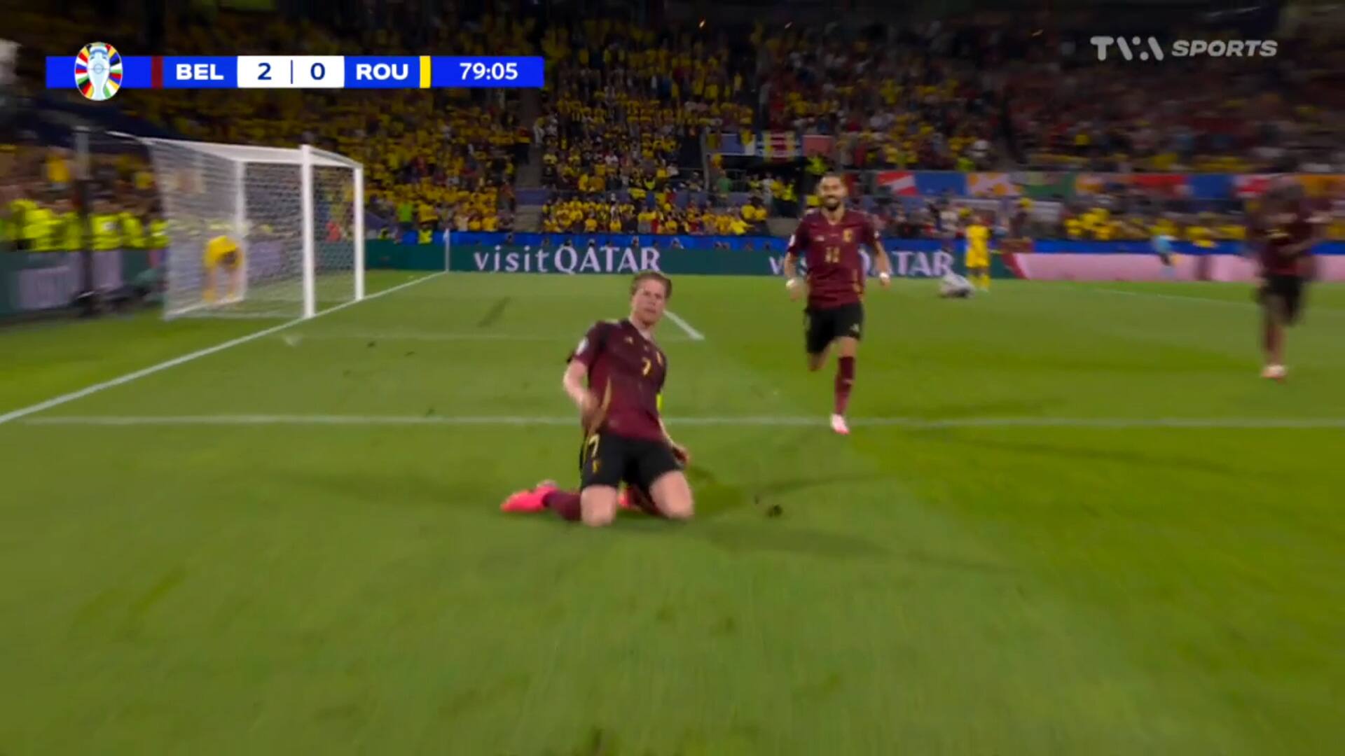 Une incroyable passe de Koen Casteels sur le but de Kevin De Bruyne ...