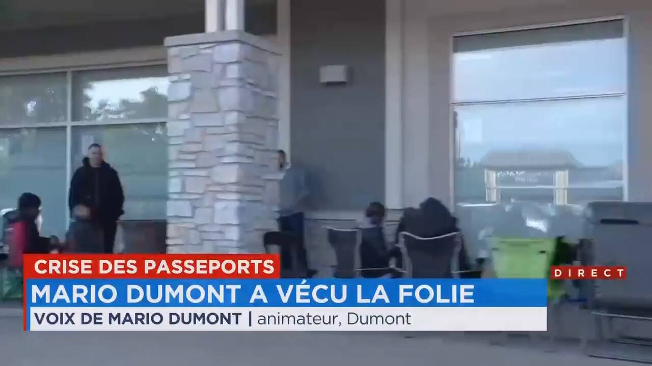 Mario Dumont passe la nuit en file pour un passeport: «ils traitent le ...