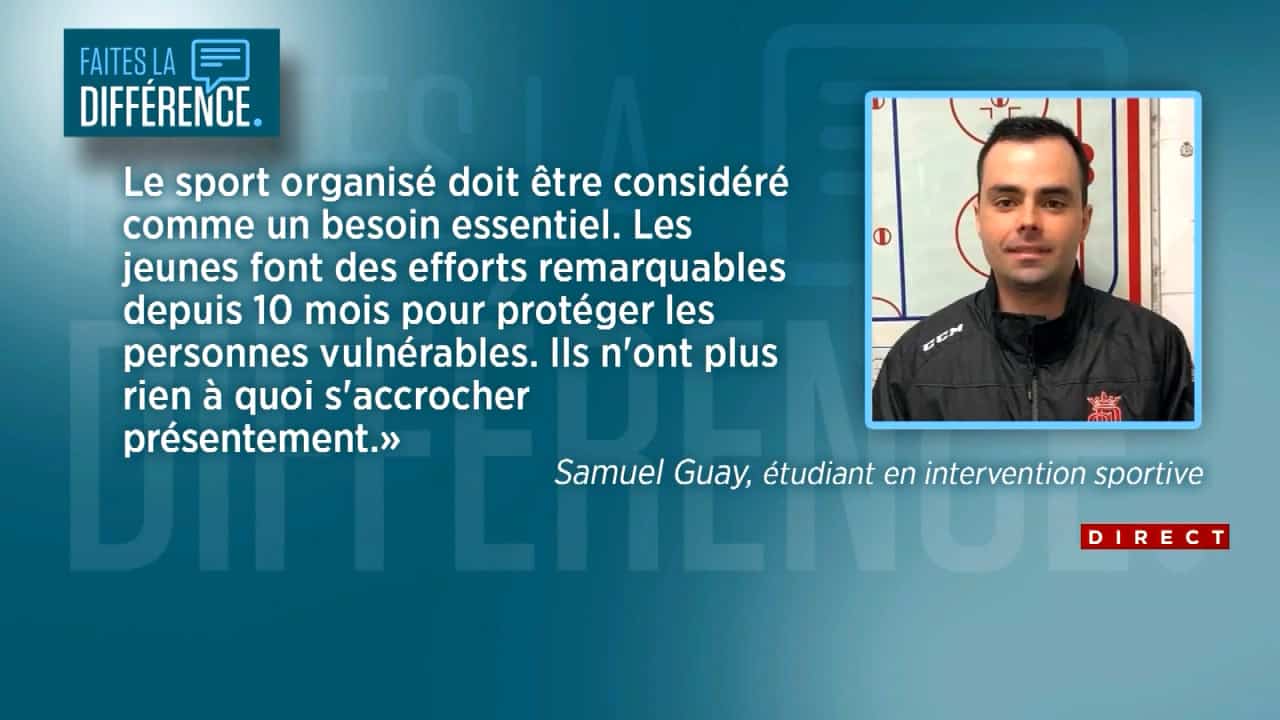 «Le sport organisé: un besoin essentiel pour nos jeunes»: entrevue avec Samuel Guay | TVA ...
