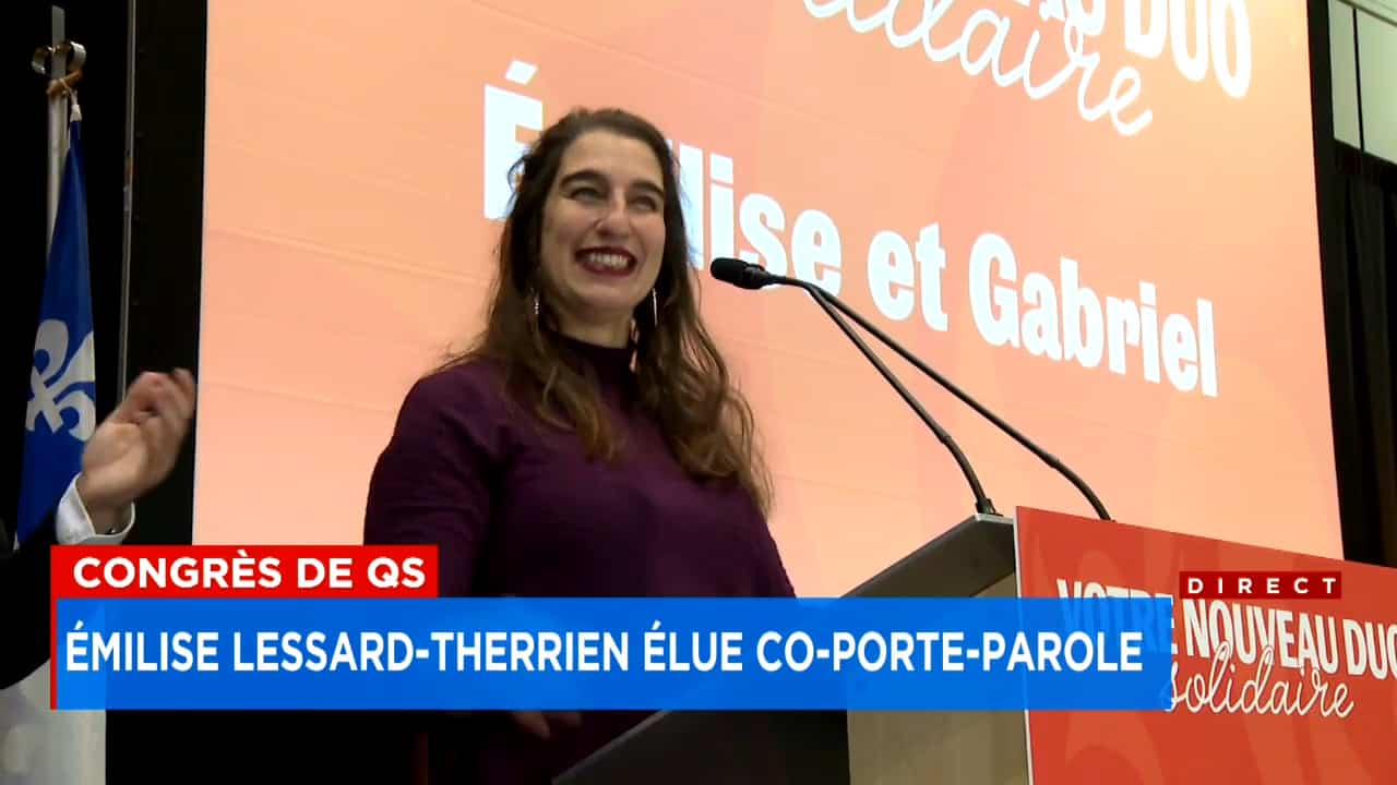 Émilise Lessard-Therrien élue co-porte-parole de Québec solidaire | JDQ ...