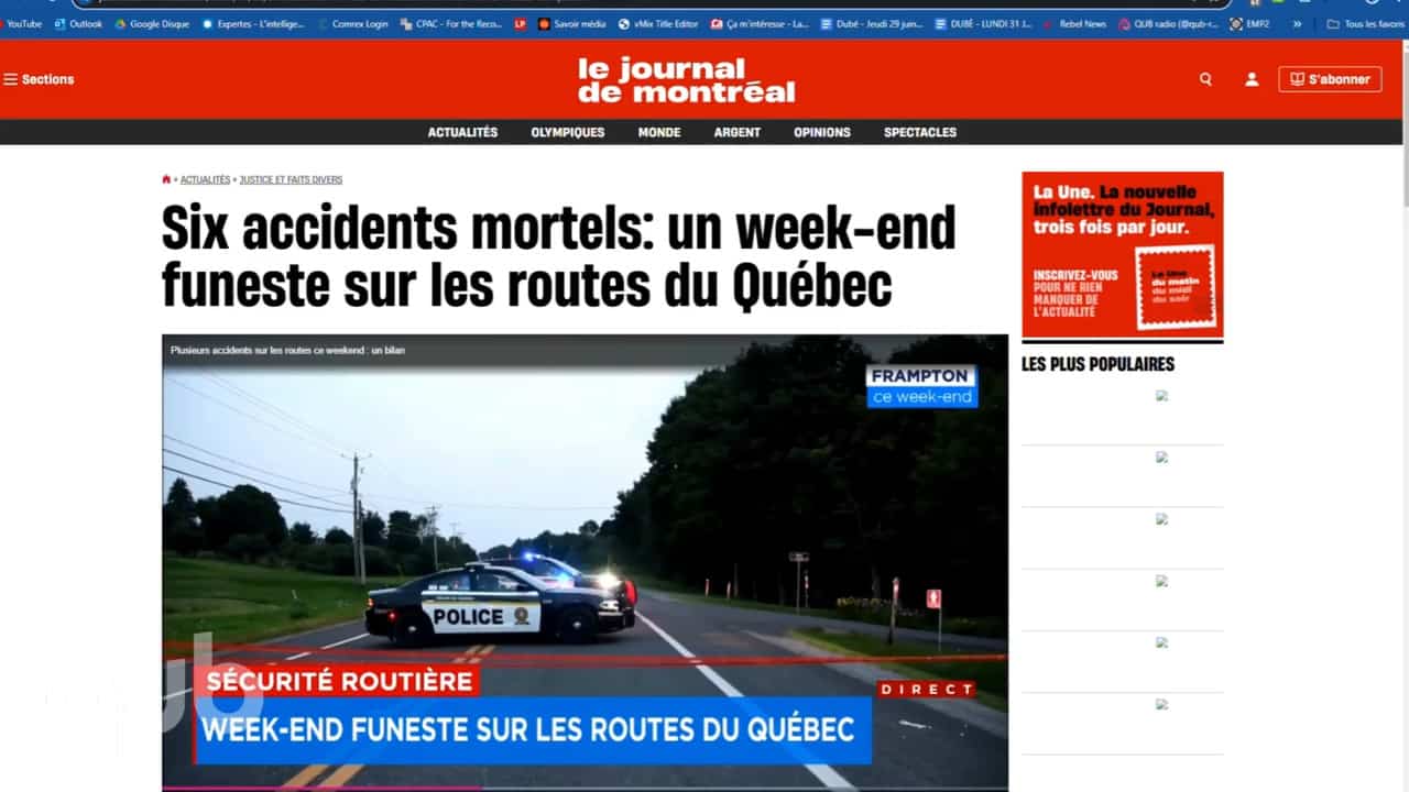 «C'est malheureusement toujours difficile sur les routes du Québec», s ...