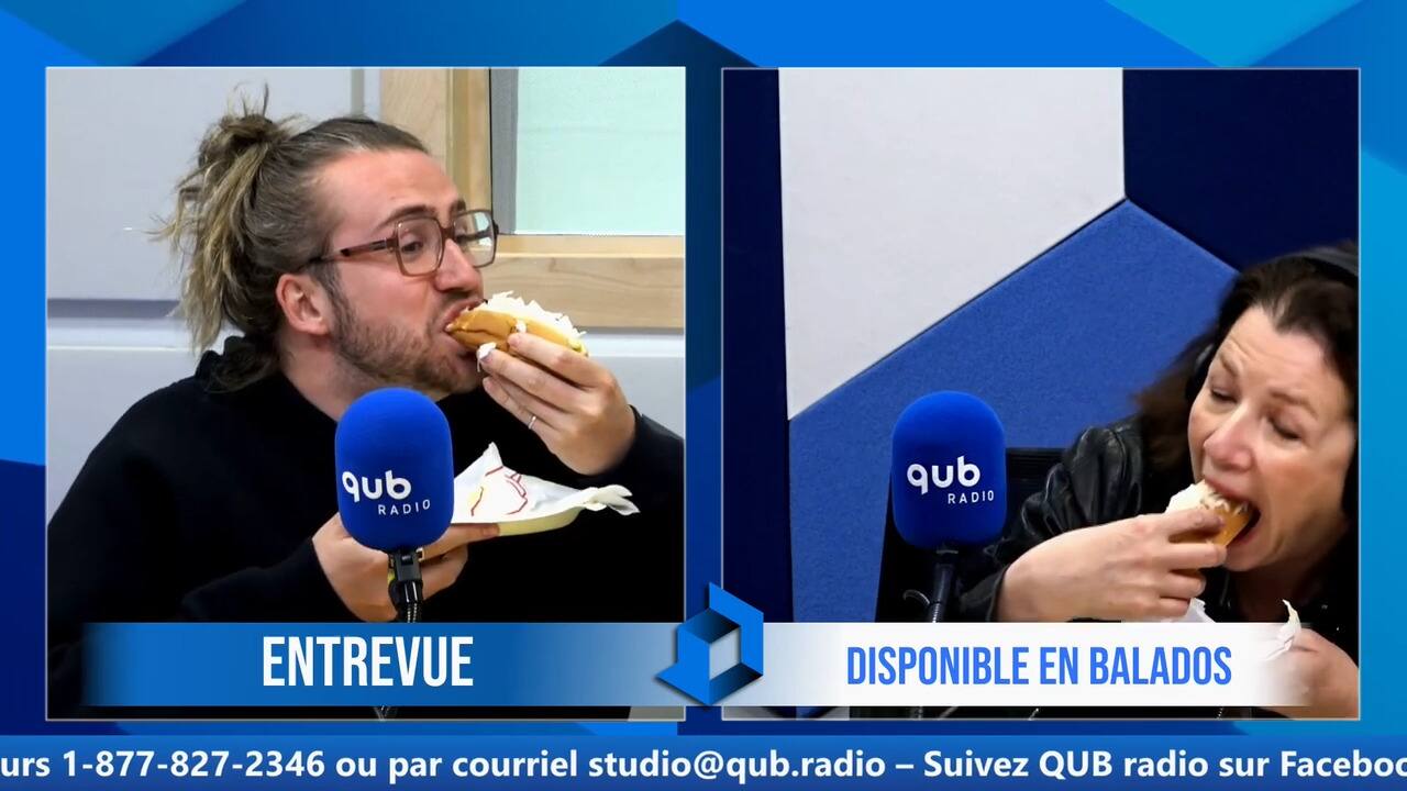 Math Duff et Sophie Durocher mangent un hot dog «steamé» | QUB | QUB radio