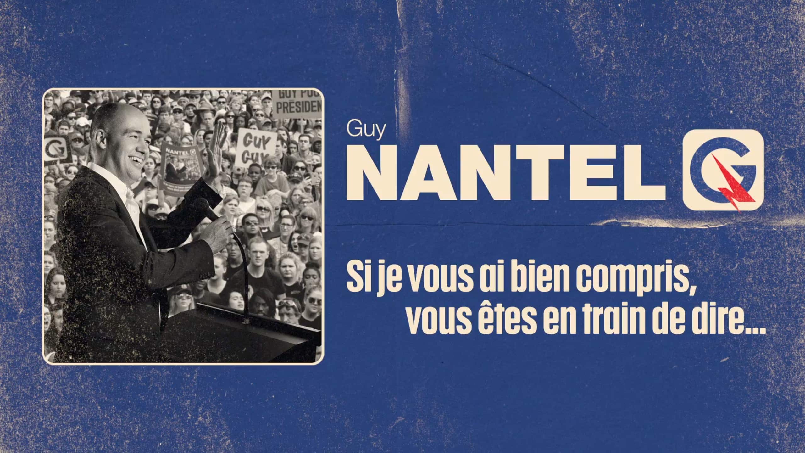 Guy Nantel: Si je vous ai bien compris, vous êtes en train de dire ...